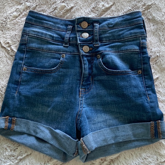 Aeropostale | Shorts | Aero Super High Rise 3 Button Shorts Excellent ...
